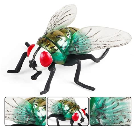 Realistic Flies Toy Flies Figures Educational Learning Toy Miniature