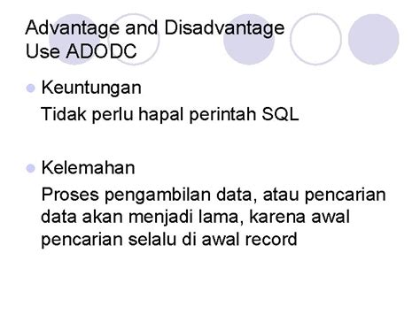 Pemrograman Database Dengan Ado Data Control Pada Visual