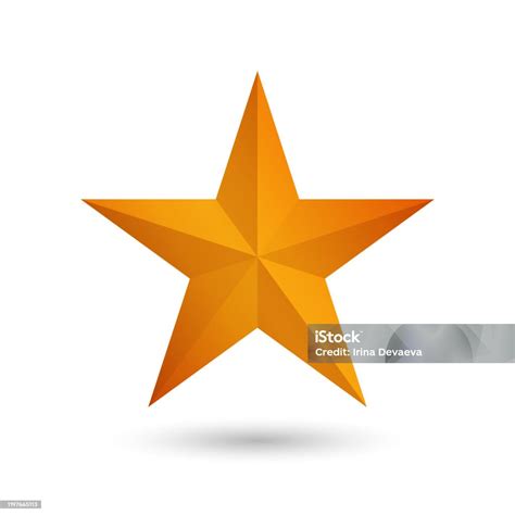 Bintang Emas Simbol Peringkat Realistis Penghargaan Tertinggi Medali