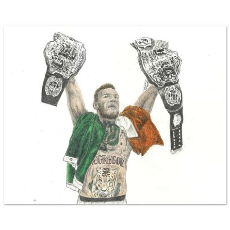 Conor Mcgregor Ufc Fighter Double Champion Ireland Mma Art