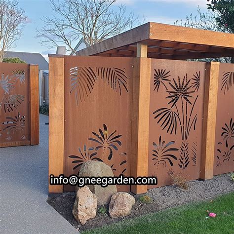 Corten Steel Garden Screen Garden Decoration Fence Corten Steel Metal