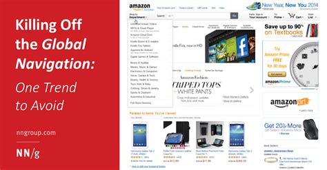 Killing Off The Global Navigation One Trend To Avoid Nielsen Norman Group