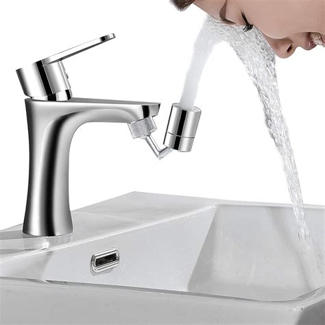 360 Degree Swivel Sink Faucet Aerator Big Angle High Pressure Large Flow Aerator Dual Function
