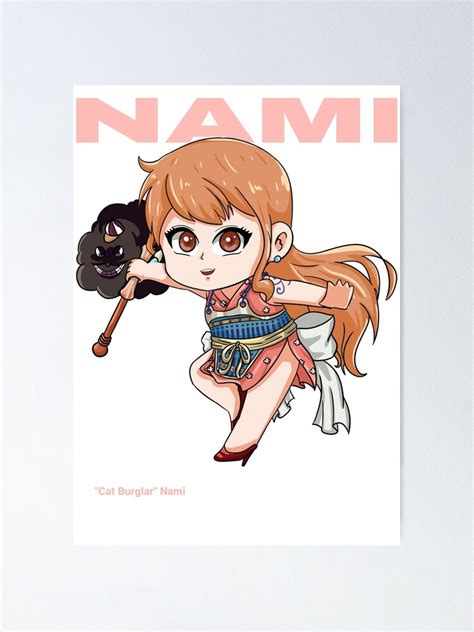 Nami One Piece Chibi Ver Poster For Sale By TAKAHIRO SHOPPU Redbubble