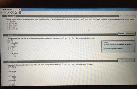Solved Use The Method Of Disks To Find The Volume Of The