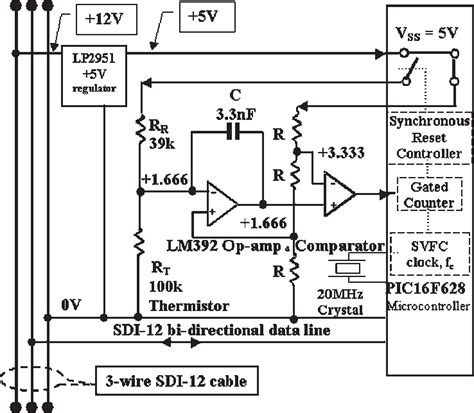 Simplified Sensor Circuit Diagram The Integration Amplifier Is On The Download Scientific