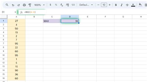 How To Find Range In Google Sheets