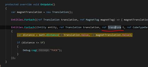 Unity Ecs Get Entity Transform Stack Overflow