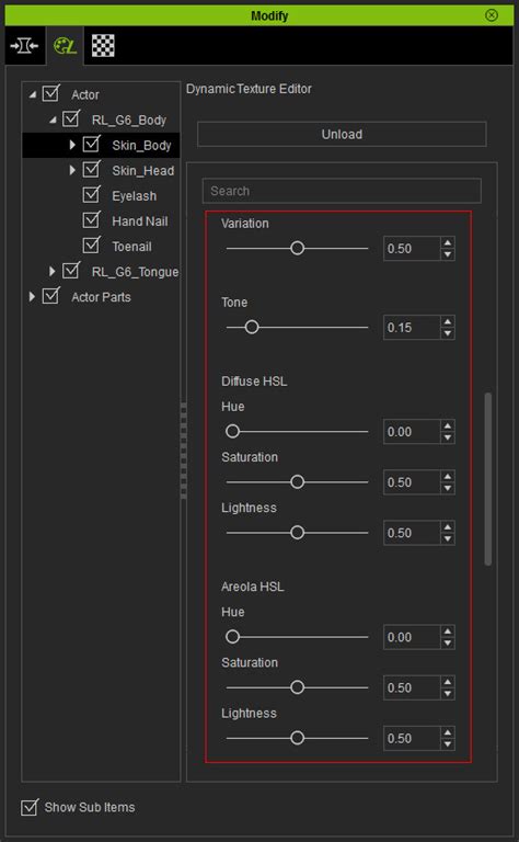 Basic Modifications For Body Texture