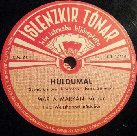 María Markan Efni á Plötum Glatkistan