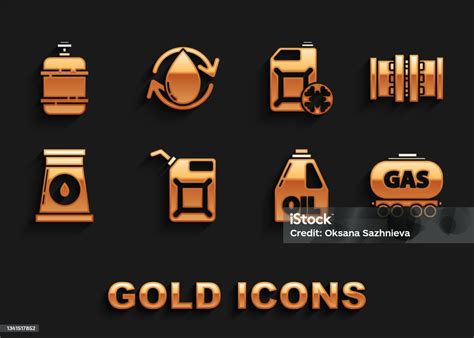 가솔린 산업 금속 파이프 및 밸브 가스 철도 시스터 모터 기계 오일 석유 산업 공장 건물 부동 통 프로판 탱크 및 낙하 아이콘에