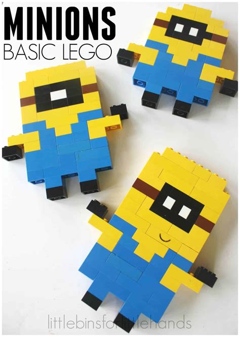 Minion Lego Building Activity With Basic Bricks