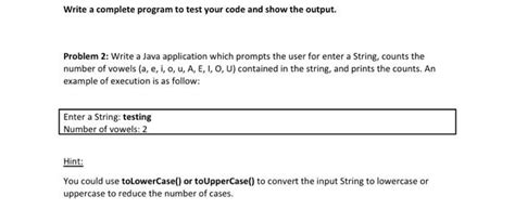 Solved Write A Complete Program To Test Your Code And Show