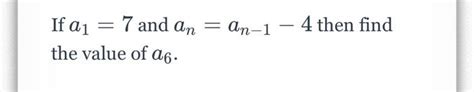 Solved An Then Find If A And An The Value Of A Chegg Com