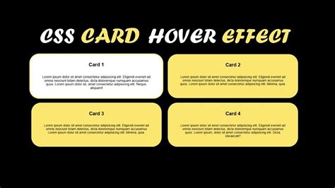Create Amazing Css Card Hover Effects Tutorial Youtube