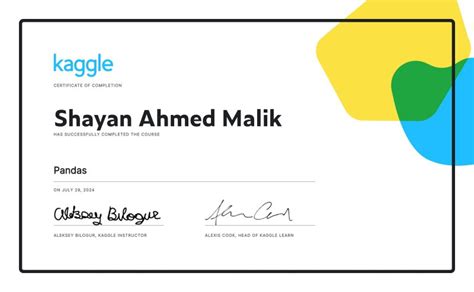 Completed Pandas Course On Data Manipulation Shayan Ahmed Malik Posted On The Topic Linkedin