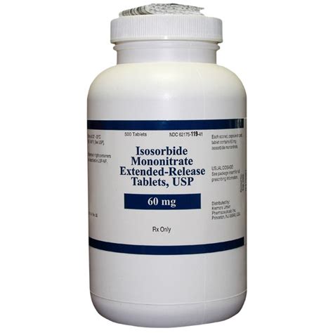 Isosorbide Mononitrate Er 60mg Rx Products