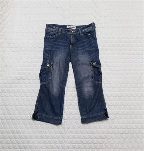 27 여성 카고 7부 청바지 데님 바지 여자 카고바 헬로마켓