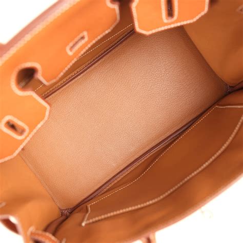 Pre Owned Hermes Birkin 30 Fauve Barenia Faubourg Palladium Hardware