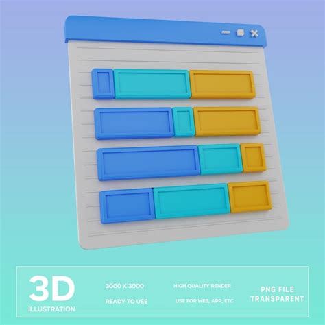 Premium Psd Psd Analytics Chart 3d Illustration