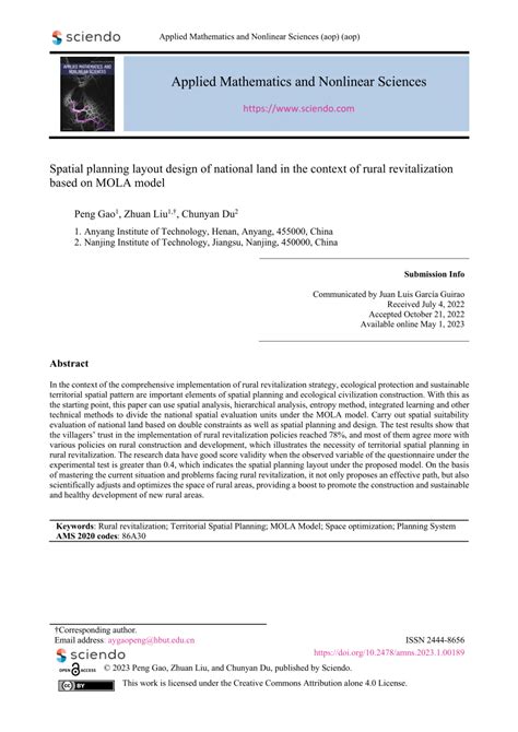 Pdf Spatial Planning Layout Design Of National Land In The Context Of