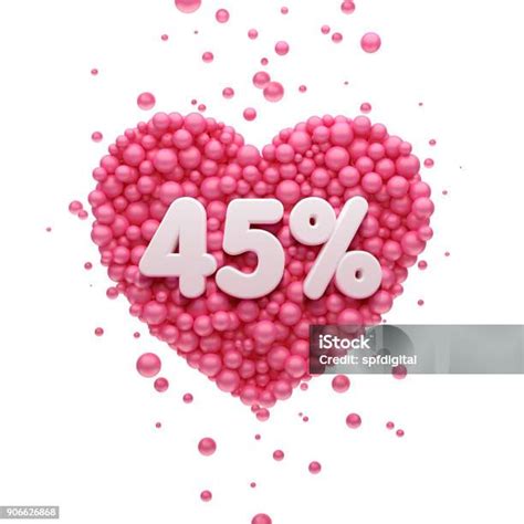 45 또는 40 핑크 하트와 빨간 풍선 공 소셜 네트워크 친구 추종자 3d 그림 웹 사용자 감사 가입자 또는 추종자의 축 하 하 고 좋아한다 2월에 대한 스톡 사진 및 기타