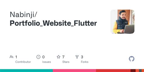 Github Nabinji Portfolio Website Flutter