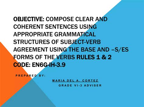 Subject Verb Ppt Cot 1pptx