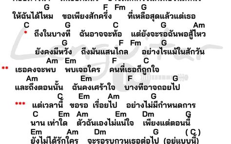 คอร์ดเพลง รอไม่มีกำหนดการ Archives Lenguitar เล่นกีต้าร์