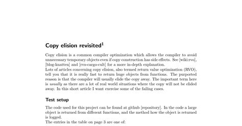 Copy Elision Revisitedpdf Docdroid