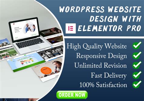Create Responsive Wordpress Website With Elementor Pro By Ntdesignhub