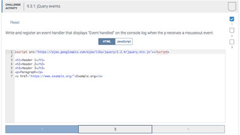Solved Challenge 931 Jquery Events Activity Reset Write