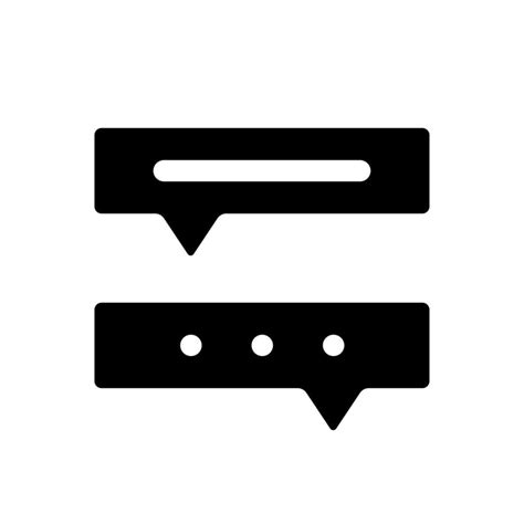 Communication With Chat Bot Black Glyph Ui Icon Automated