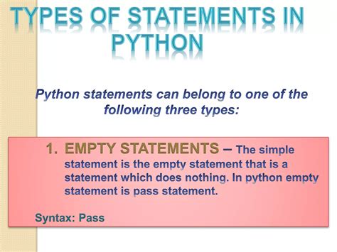 Python Statements Ppt