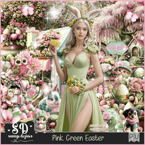 Sd Pink Green Easter Kit