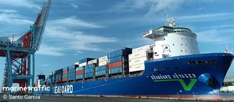 Ship Seaboard Voyager Container Ship Registered In Liberia Vessel