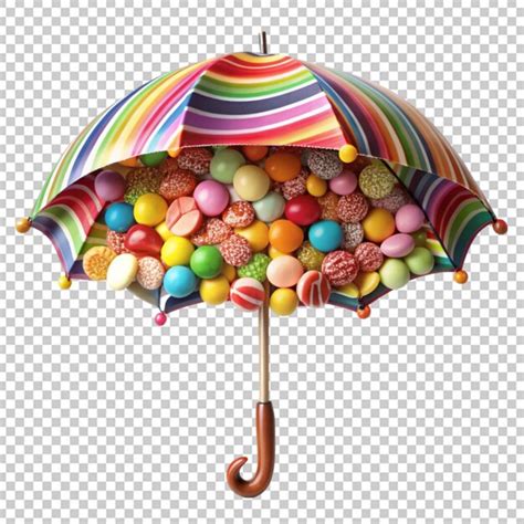 Umbrella Candy Premium Ai Generated Psd