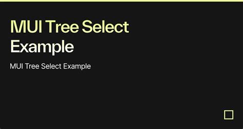 Mui Tree Select Example Codesandbox