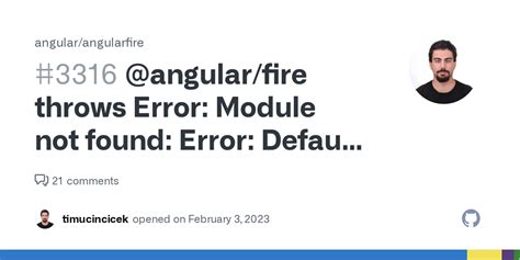 Angular Fire Throws Error Module Not Found Error Default Condition Should Be Last One