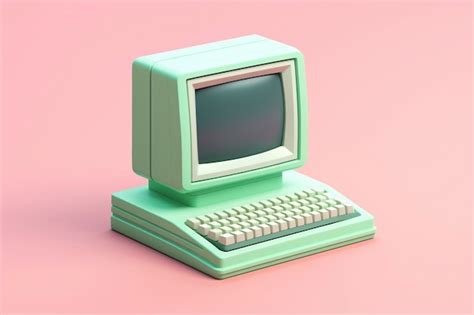 Free Ai Image 3d Rendering Of Retro Computer