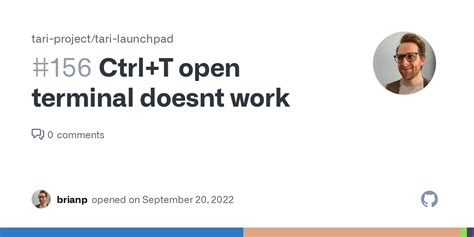 Ctrlt Open Terminal Doesnt Work · Issue 156 · Tari Projecttari Launchpad · Github
