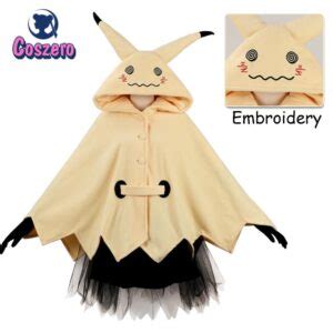 Pokémon Mimikyu Halloween Costume Cloak Or Full Sets