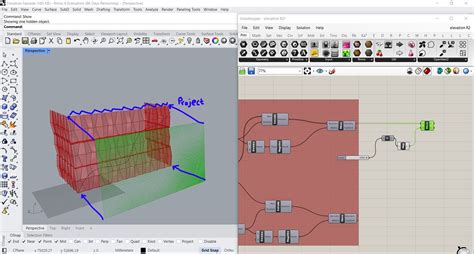 To Create Perforated Pattern With Line Attractor On Parametric Facade Grasshopper Mcneel Forum