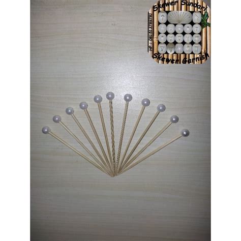 Jual Skewer Preal Cocktail Skewer Cm Pcs Shopee Indonesia