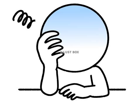 無料イラスト 頭を抱えて悩む棒人間