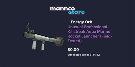 Energy Orb Unusual Professional Killstreak Aqua Marine Rocket Launcher