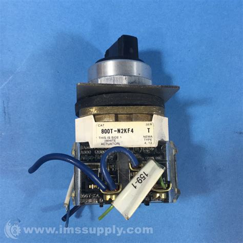 Allen Bradley 800t N2kf4 30mm Selector Switch 800t Pb Ims Supply