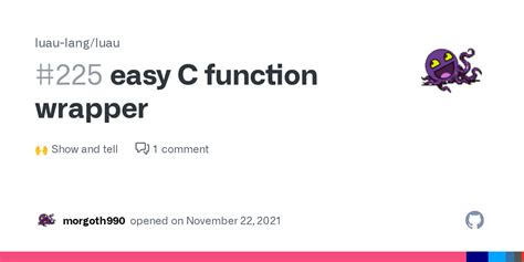 Easy C Function Wrapper · Luau Lang Luau · Discussion 225 · Github