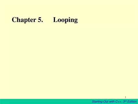 ppt chapter 5 looping powerpoint presentation free download id