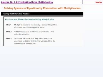 Alg Mod Systems Of Eqs And Ineq Elimination Using Multiplication